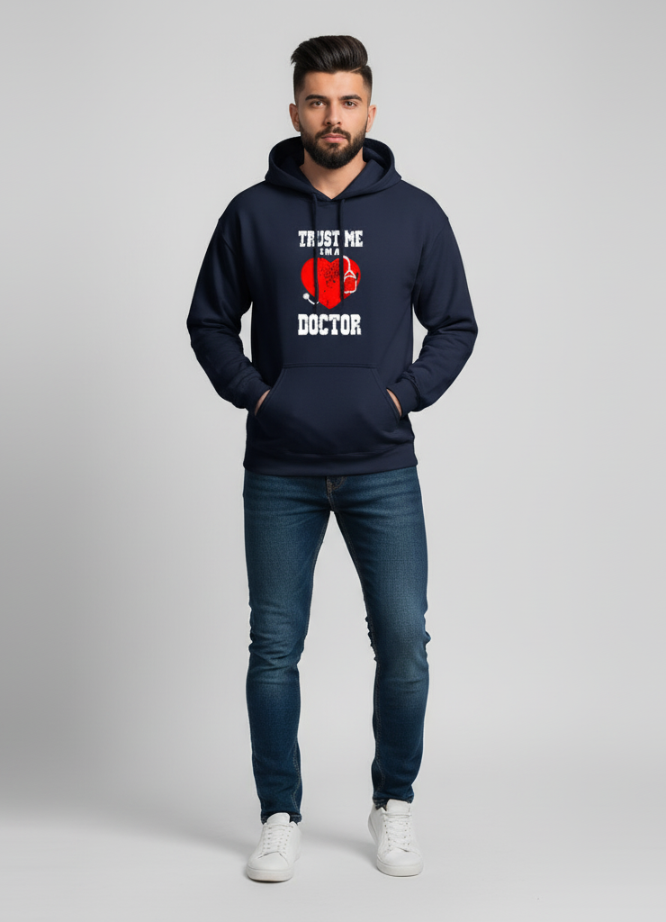 Men’s Medical Graphic Hoodie – “Trust Me I’m a Doctor" – ModScrubs